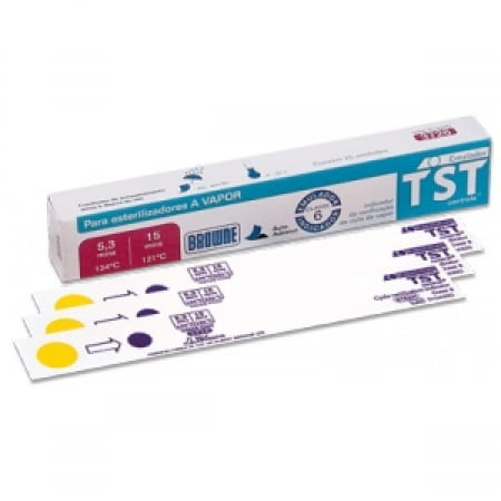 TESTE QUÍMICO PARA AUTOCLAVE INDICADOR QUIMICO TST COM 25
